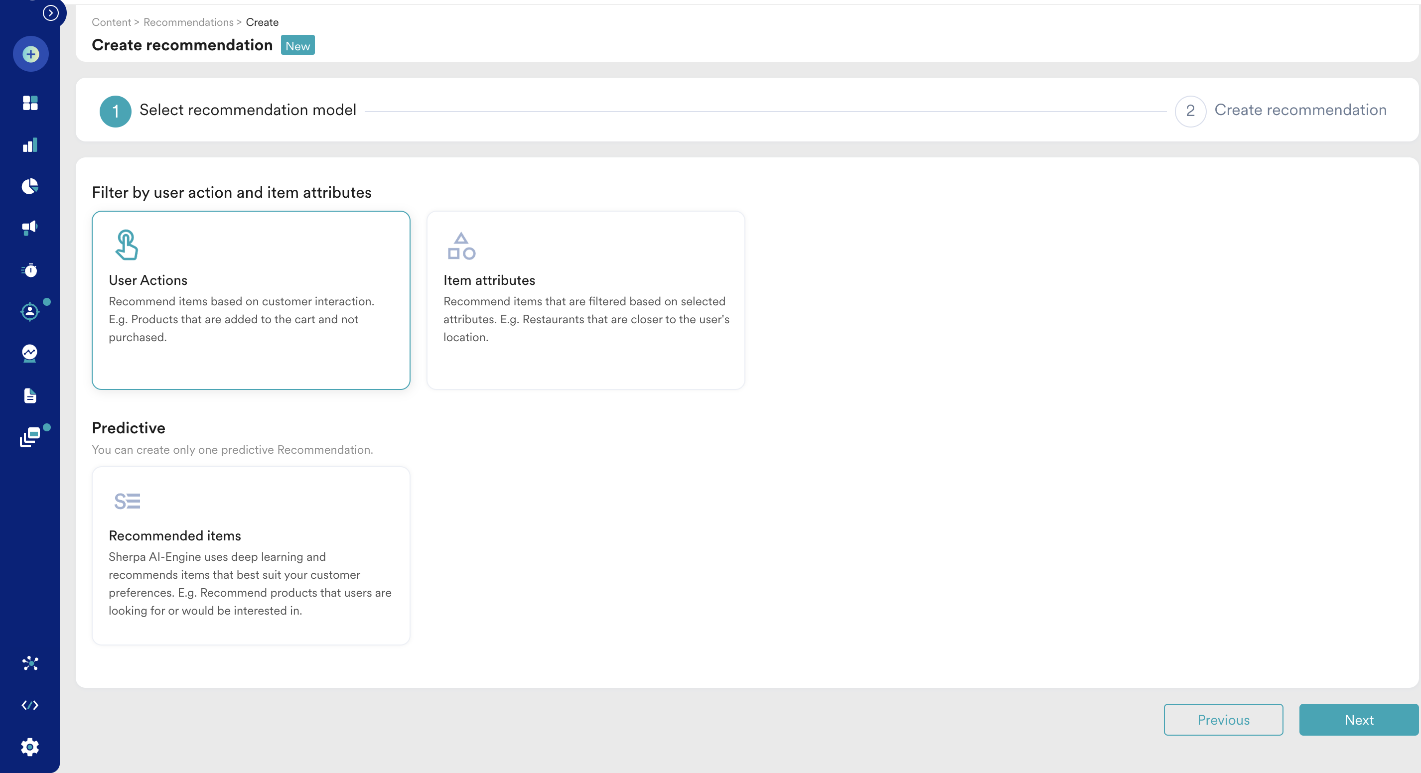 User Actions Model – User Guide