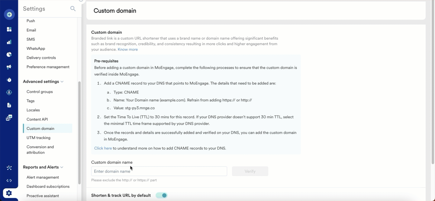 Configure Custom Domain – User Guide Configure Custom Domain – User Guide