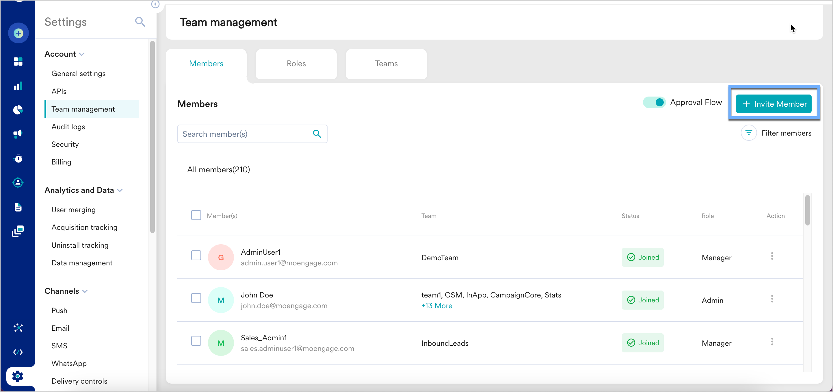 Manage Members – User Guide