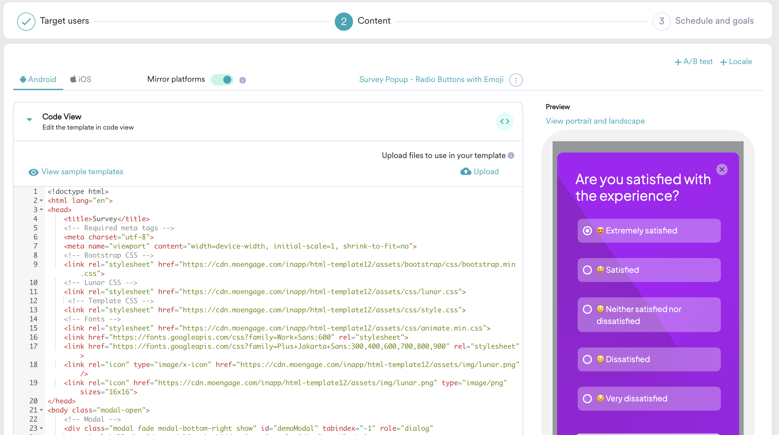 How to Enrich User Profiles through In-App Surveys – User Guide