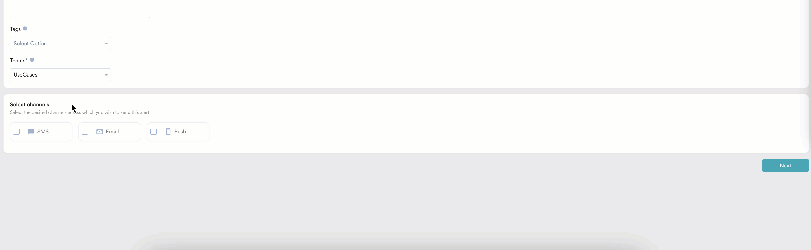 Create Alert – User Guide