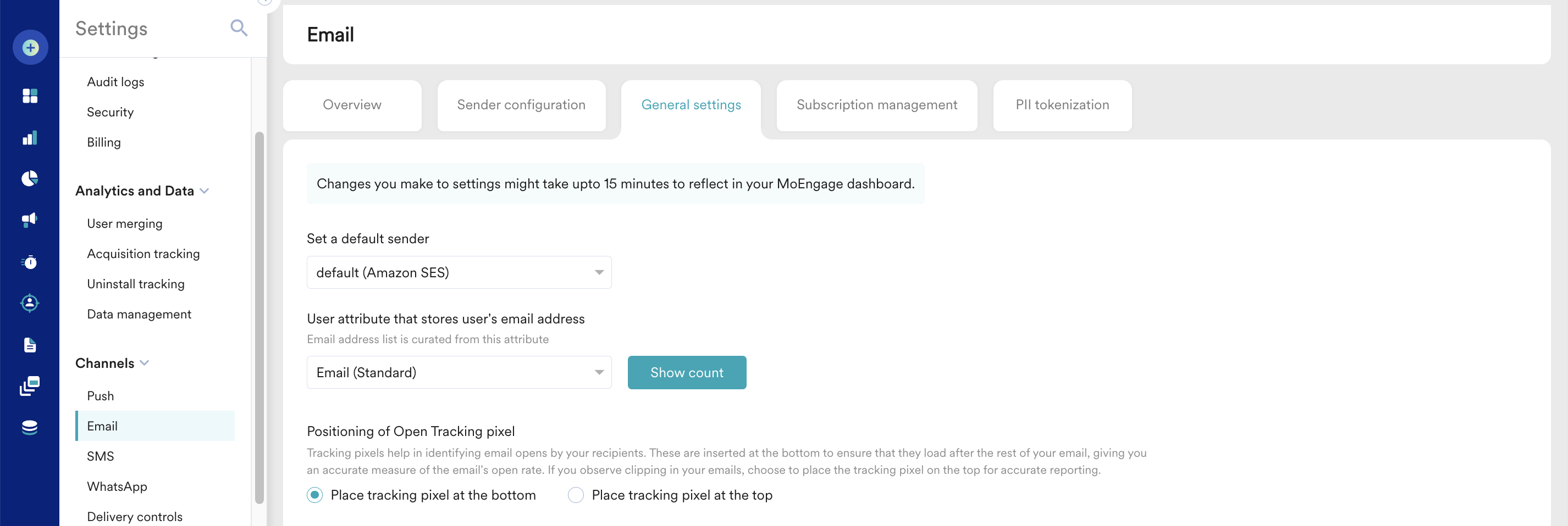 Configure Email Channel – User Guide