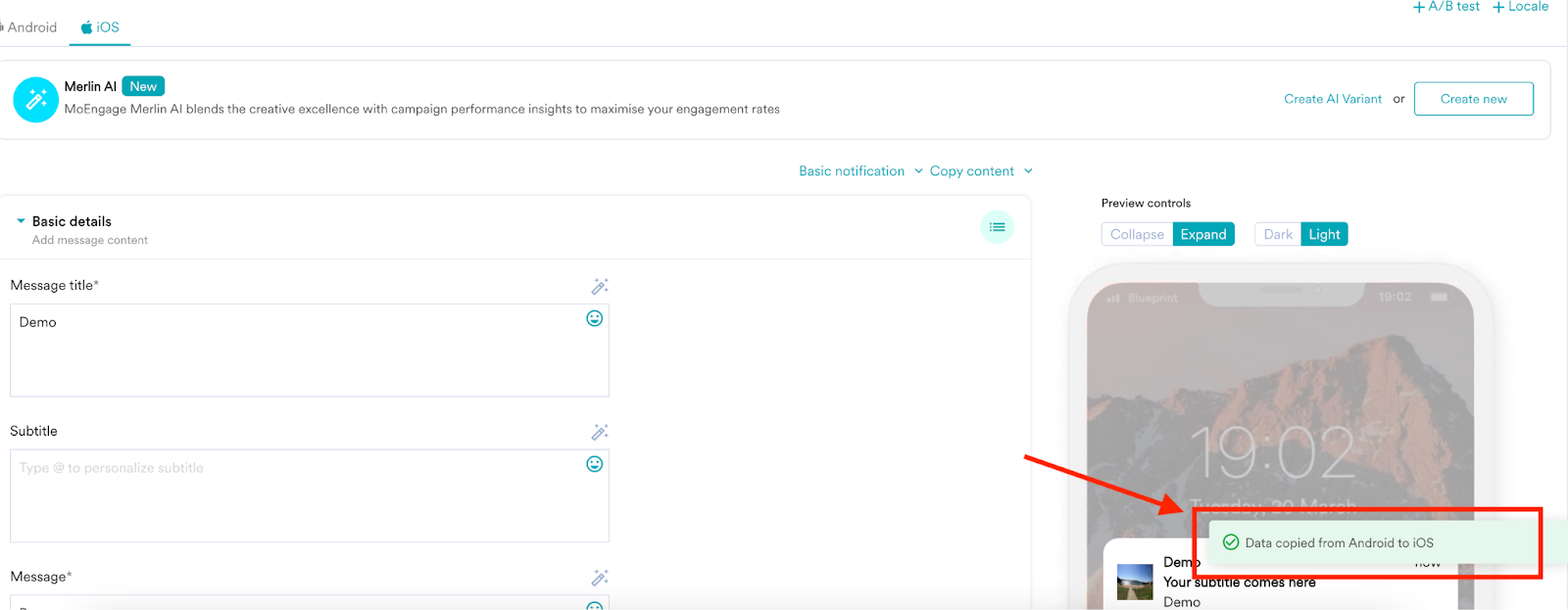 Why Are Deeplinks Not Copied From Android To Ios Push Notifications User Guide