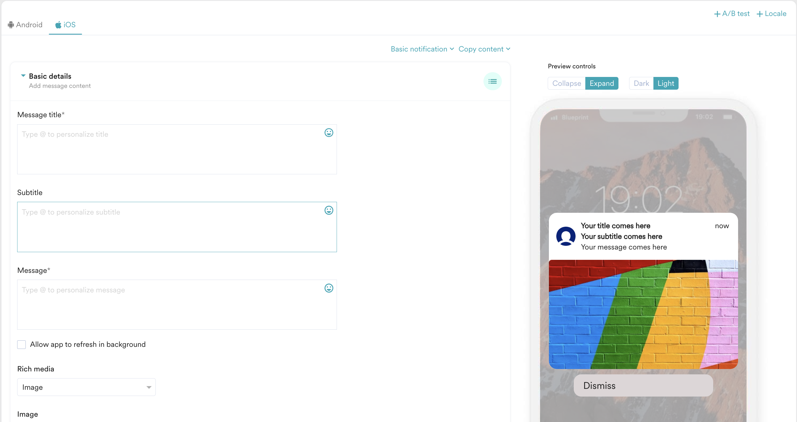 Push Templates – User Guide