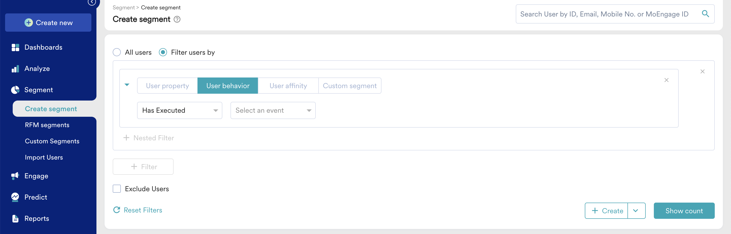 Create Segments – User Guide